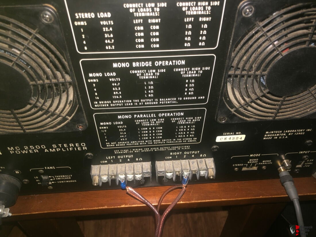 Mcintosh mc2500 Photo #4080741 - US Audio Mart