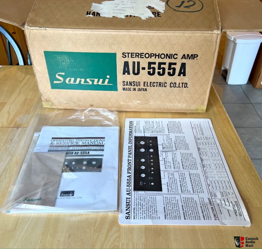 Sale Pending Rare Sansui AU-555A with original box and papers Photo ...