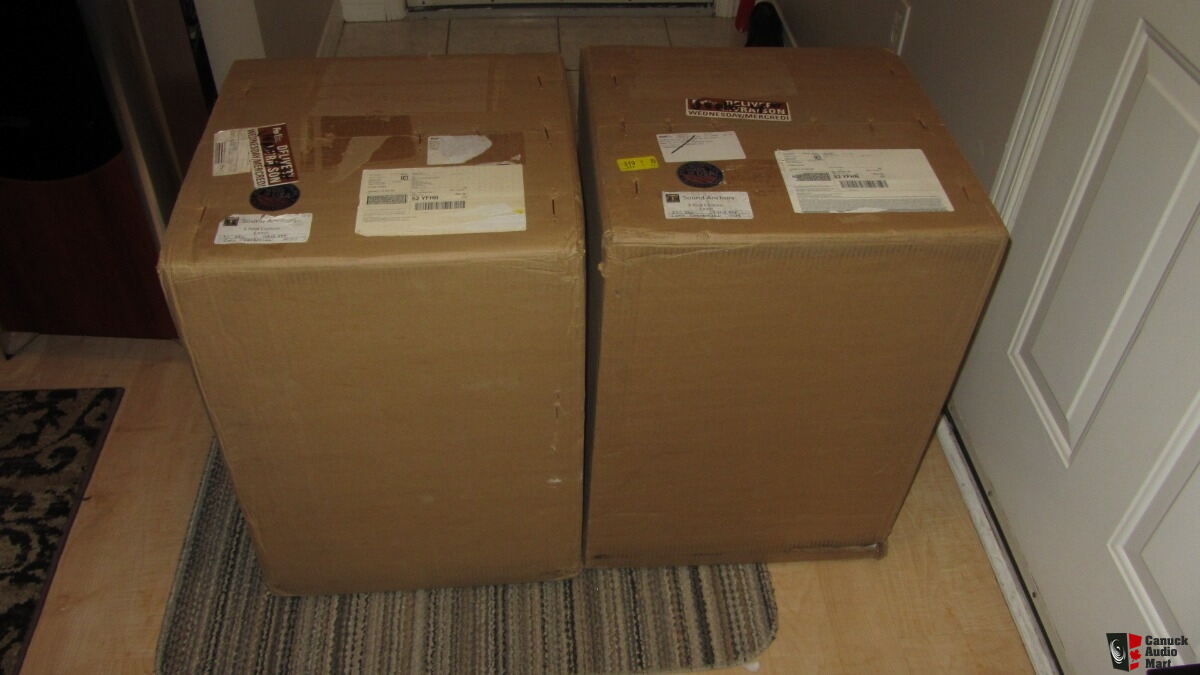 Sound Anchors 22 inch 3 post speaker stands (24' with spikes) Photo ...