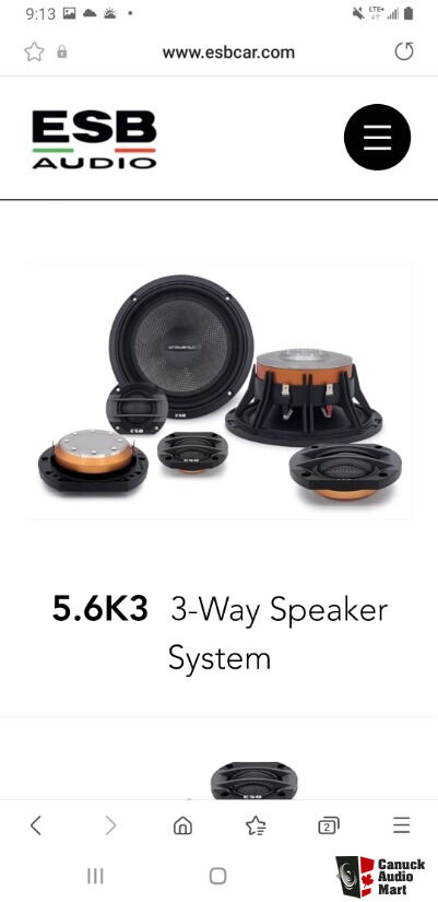 ESB 5.6 K3..3 way speaker system Photo #4094819 - US Audio Mart