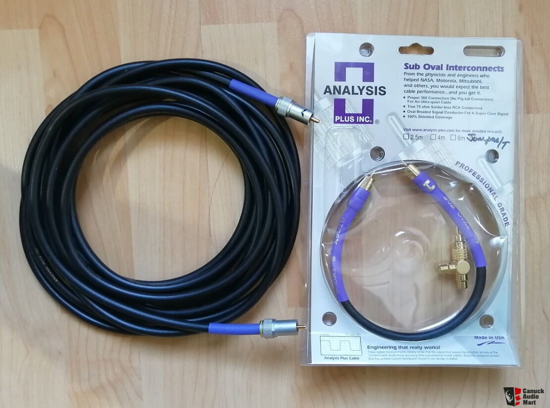 Analysis Plus Oval One RCA Interconnect Cables Photo #4095076 - Canuck ...