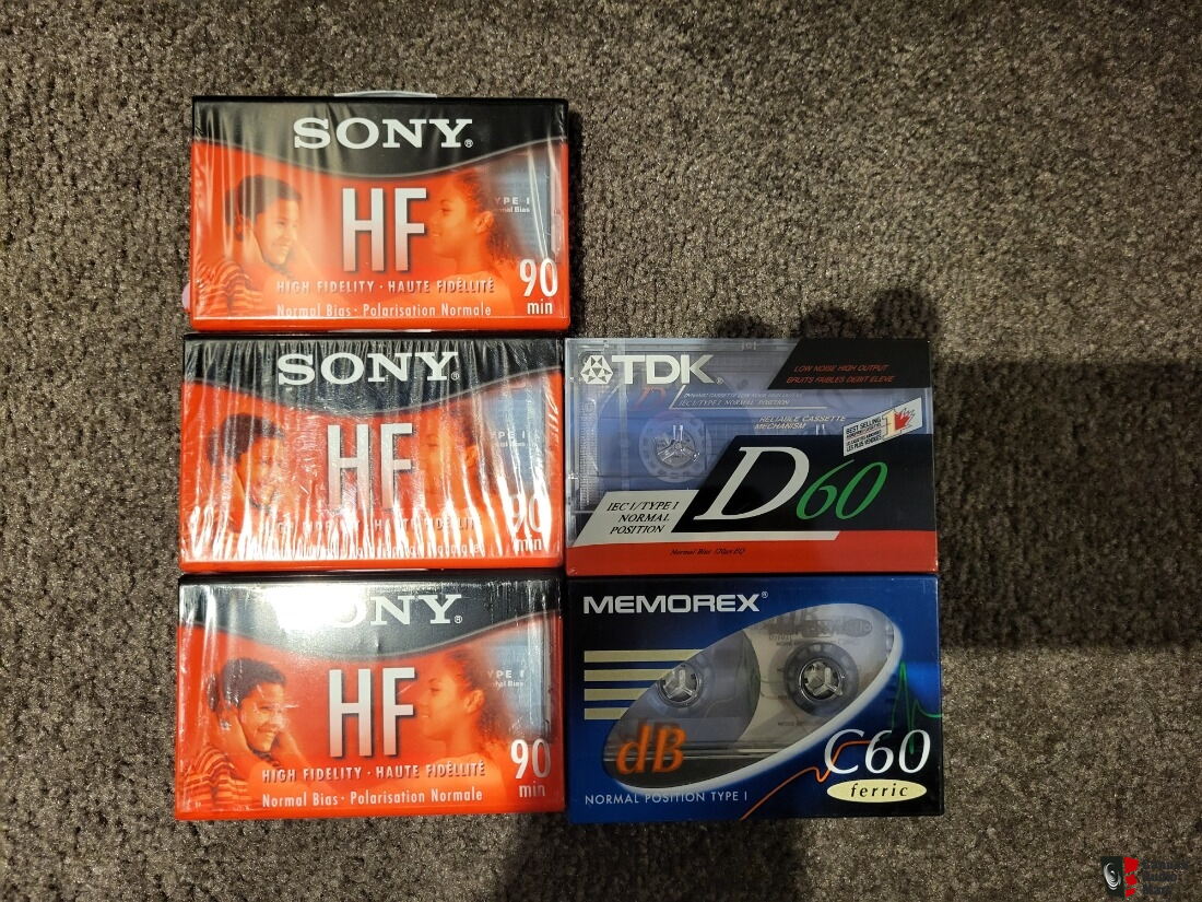 5 New Audio Cassettes SONY TDK Maxell For Sale - Canuck Audio Mart