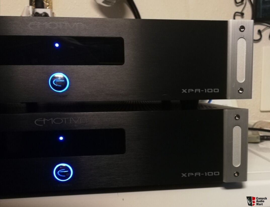 Pair of Emotiva xpa 100 mono blocks (250 w each) Photo #4100112 ...