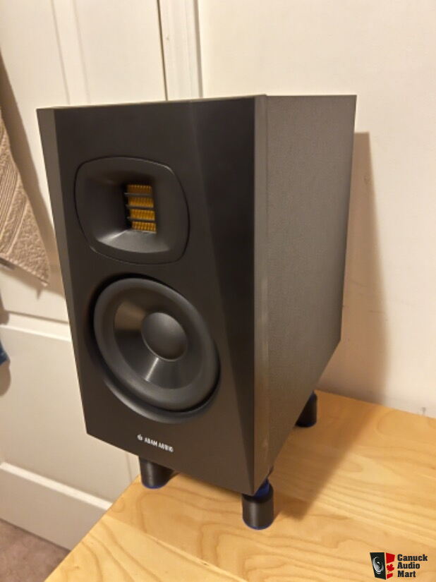 Adam T5V AMT Powered Bookshelf Monitors + 10FT XLR cables For Sale - UK ...