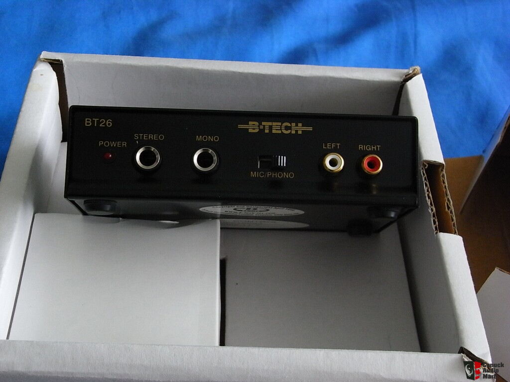 B-Tech BT-26 Phono preamp Black Finish For Sale - Canuck Audio Mart