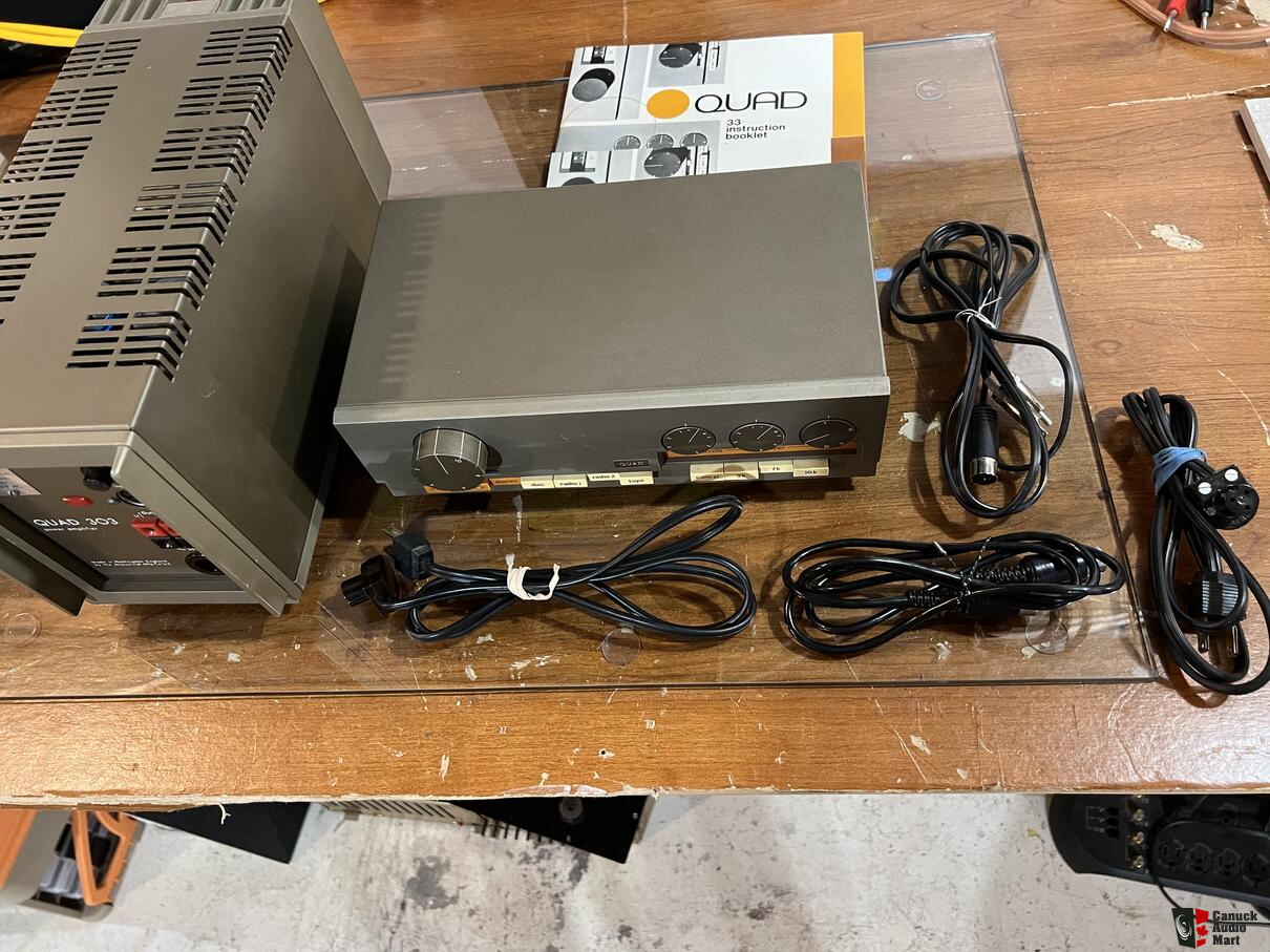 quad 33/303 with cables and manual Photo #4116751 - Canuck Audio Mart