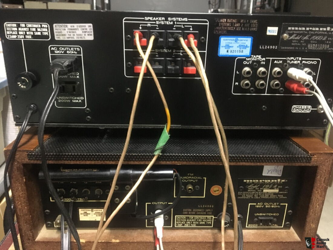 Marantz 1060B Fully Recapped with Nichicon Gold Amplifier Vintage ...