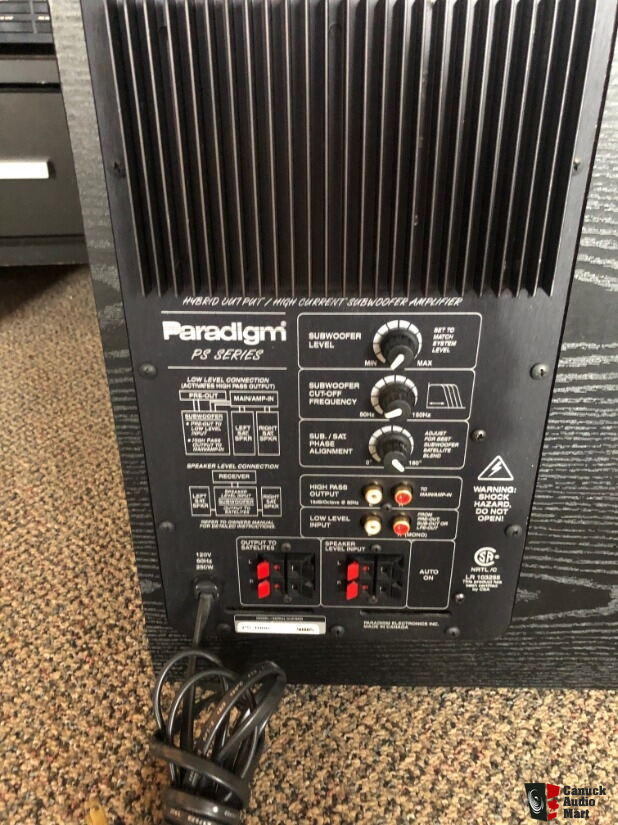 Paradigm PS-1000 V.1 Subwoofer Photo #4122541 - UK Audio Mart
