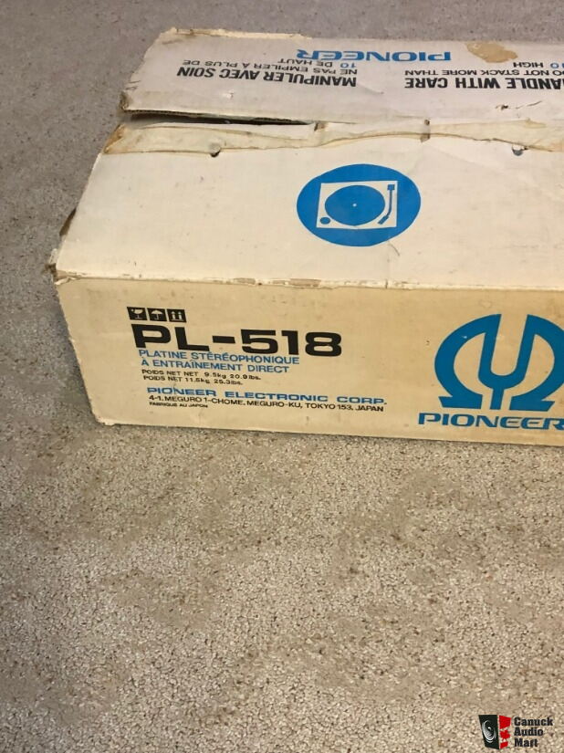 SEMI AUTO Pioneer PL 518 T.T with Ortofon BRONZE CART. and Ortofon ...