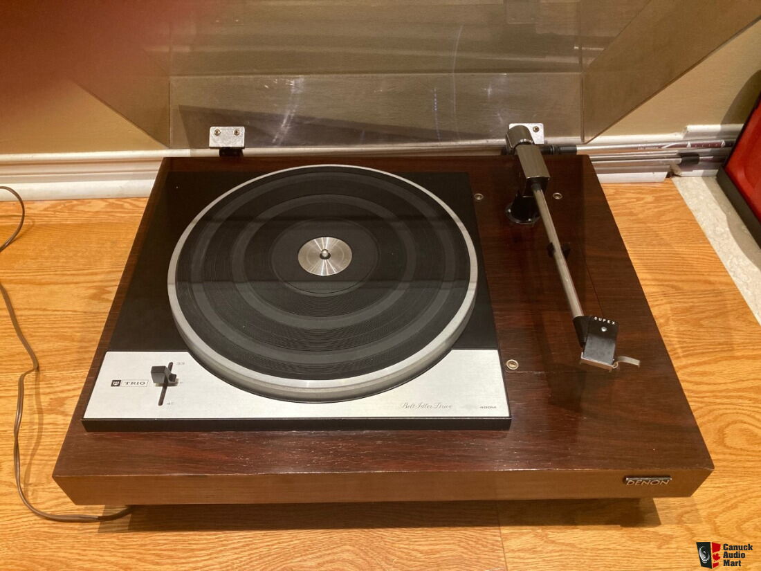 TRIO 400M turntable with long Supex tonearm... Thorens TD-124 Killer ...