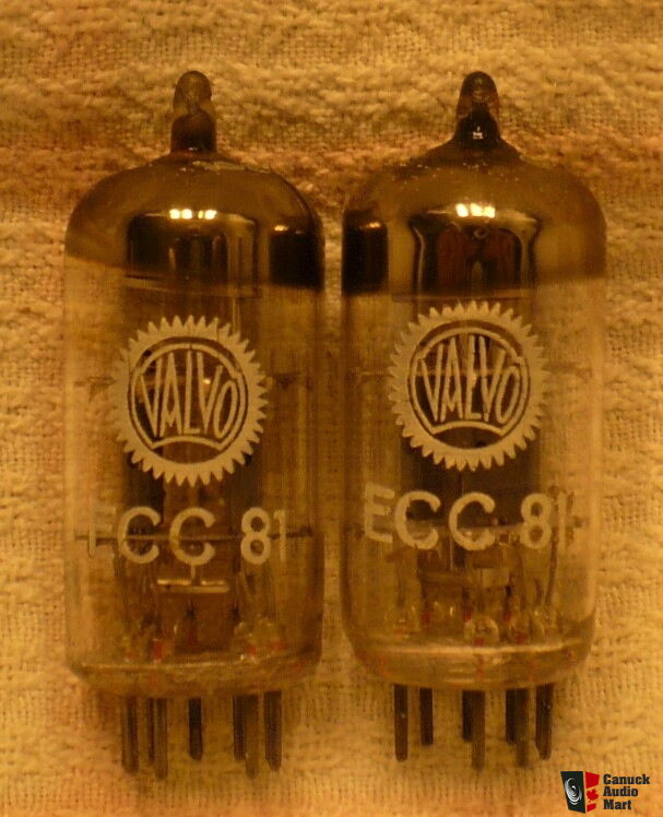 1 Vintage Pair Of Valvo ECC81 12AT7 Preamplifier Tubes For Sale ...