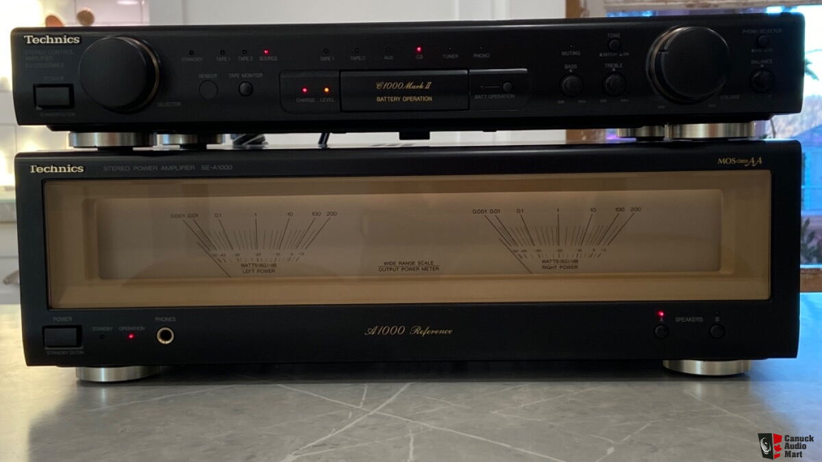 Technics SU-C1000 MK2 preamp& SE-A1000 amp ,,,EVO OF SE-A5 SU-A6,,free ...