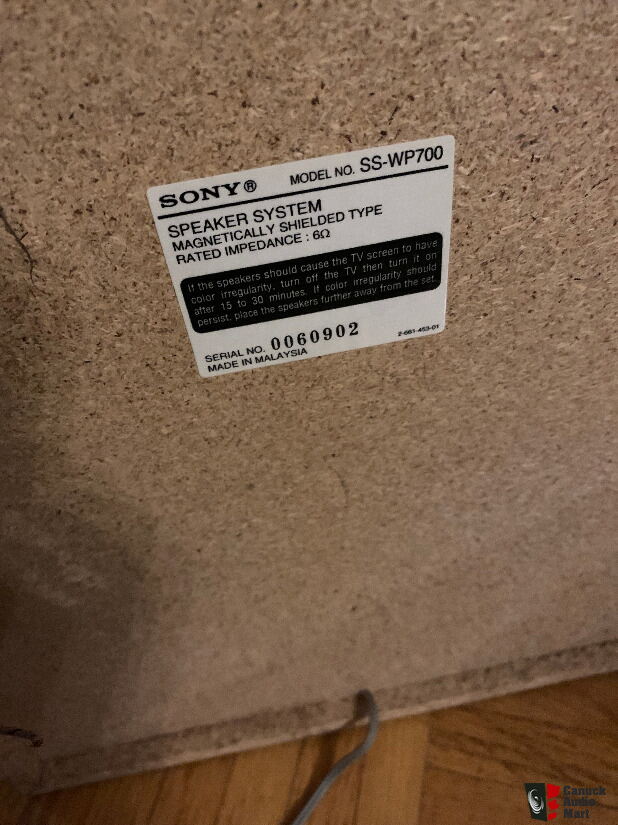 Sony SS-WP700 Home Theatre Passive Subwoofer Photo #4145336 - UK Audio Mart