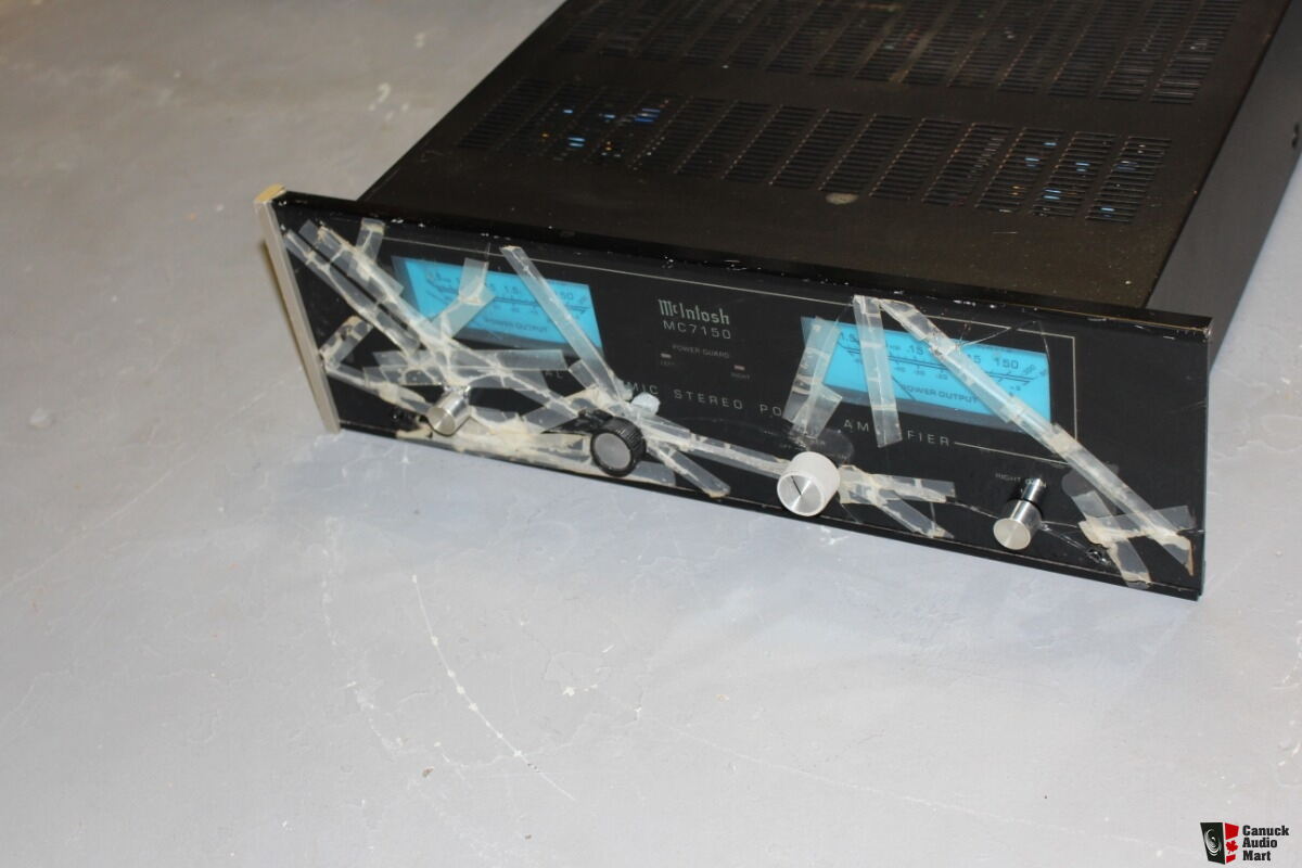 McIntosh MADE IN THE U.S.A MODEL MC 7150 POWER Amp Amplifier 150 WATTS ...