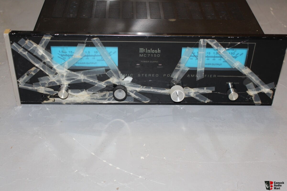 McIntosh MADE IN THE U.S.A MODEL MC 7150 POWER Amp Amplifier 150 WATTS ...