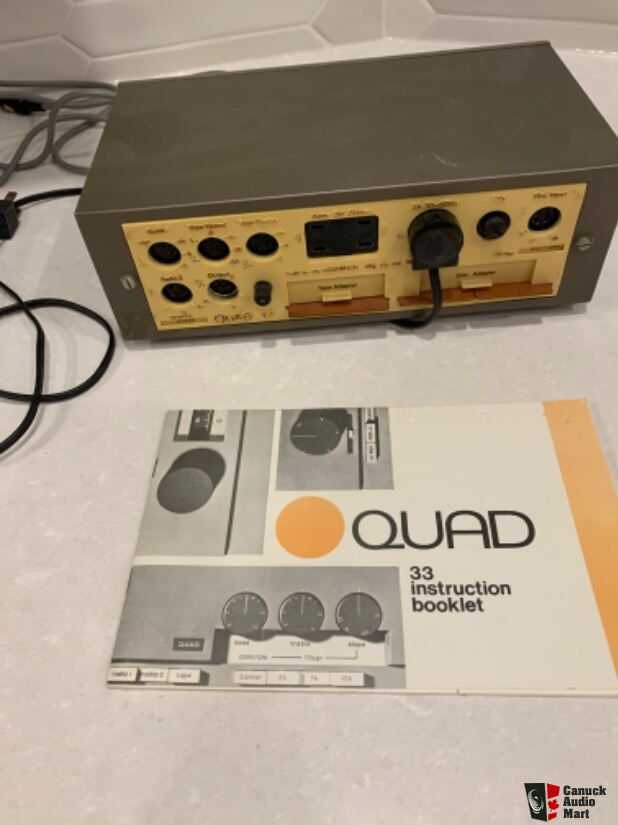 Quad 33 preamp with original manuals and sales brochure For Sale ...