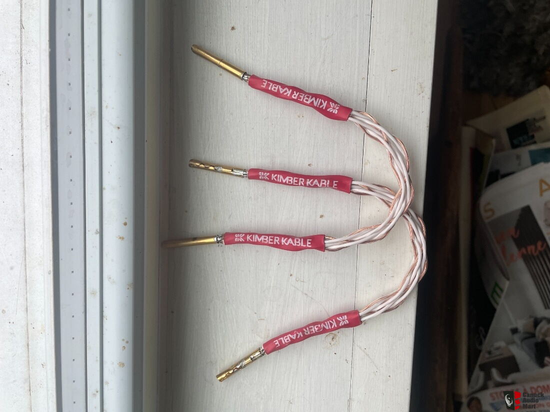 Kimber Kable 4TC speaker jumper link cables (x2) - terminated 9 AWG ...