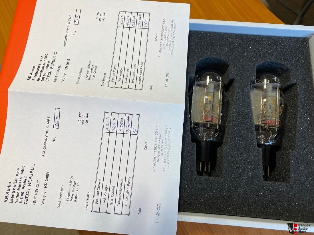 KR Audio 300B tubes Photo #4151418 - Canuck Audio Mart
