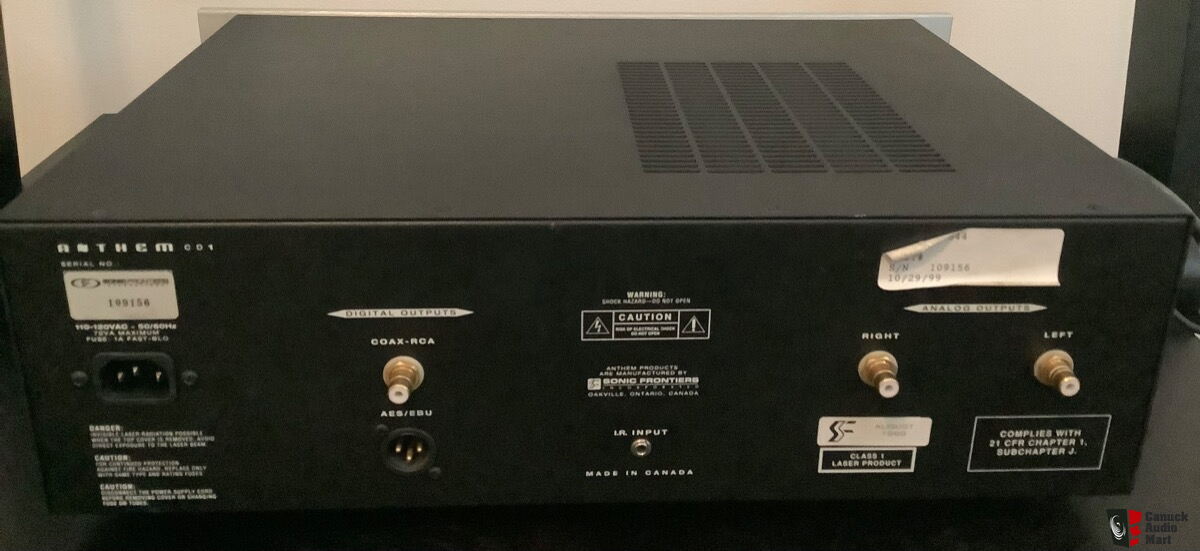 Anthem CD-1 *Silver Face For Sale - US Audio Mart