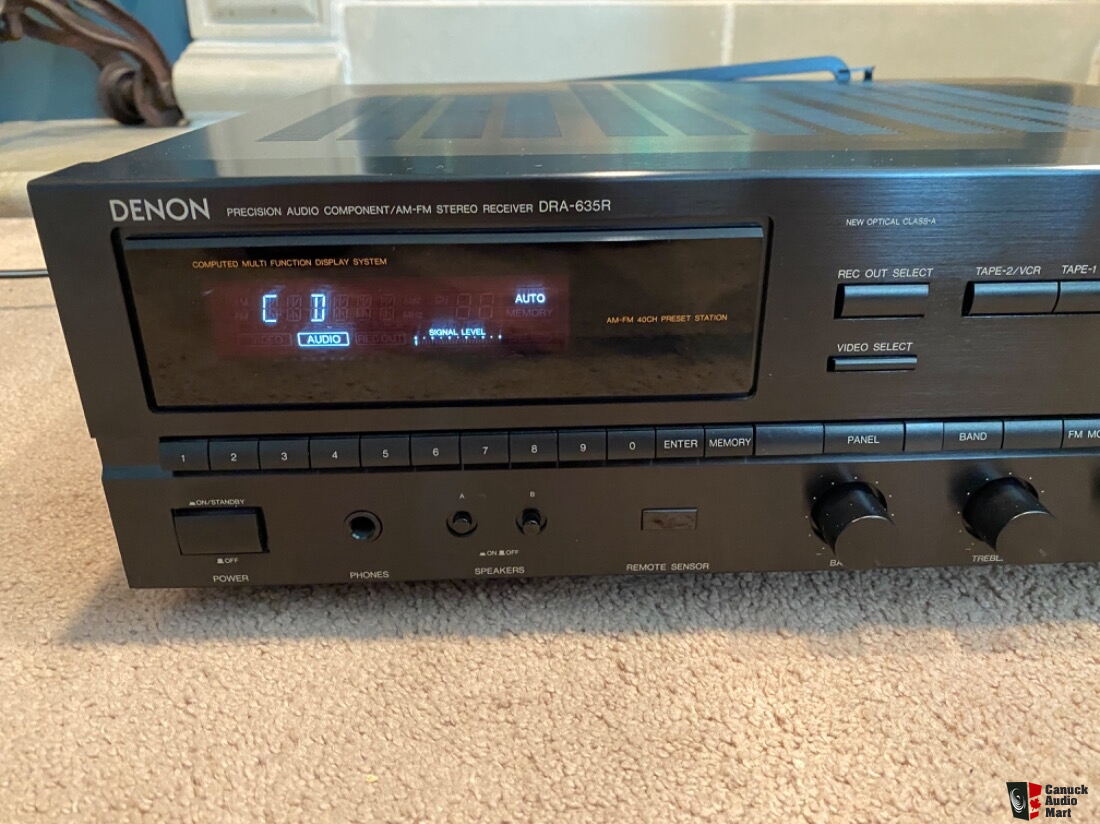 Denon DRA-635R Receiver w/ Manual & Remote, Fully Working 80WPC! Photo ...