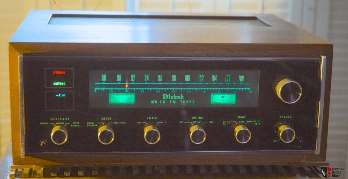Mcintosh MR 78 Stereo Tuner with original cabinet Photo #4156880 - US ...
