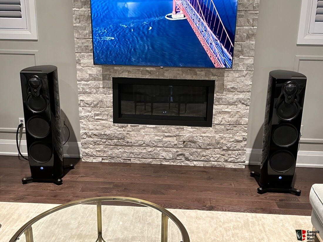 Linn Klimax 350 Speakers - Exakt Organik - Gloss Black - Warranty Left ...