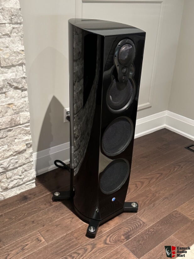 Linn Klimax 350 Speakers - Exakt Organik - Gloss Black - Warranty Left ...