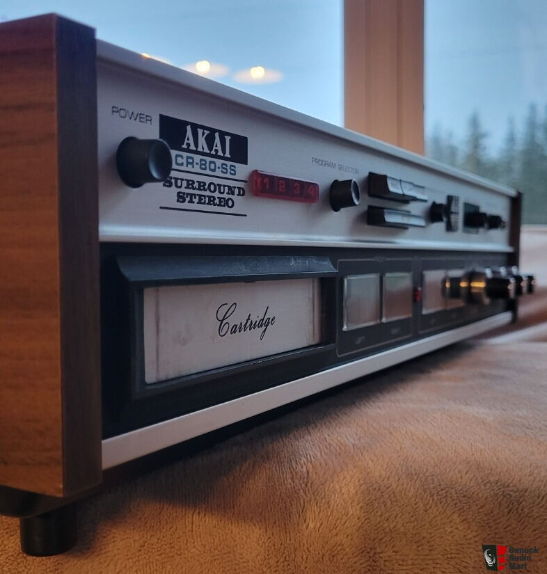 SUPER RARE Akai CR-80-SS QUAD Amplifier "Surround Stereo" 8 Track ...