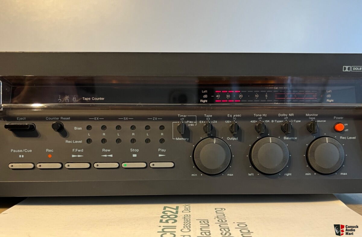 1981 Nakamichi 582Z Discrete 3 Head Cassette Deck W/ rare original ...