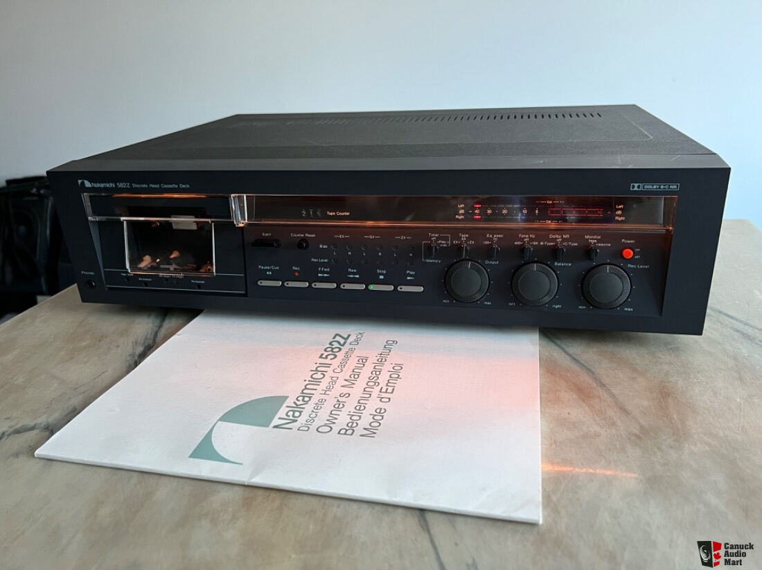 1981 Nakamichi 582Z Discrete 3 Head Cassette Deck W/ rare original ...