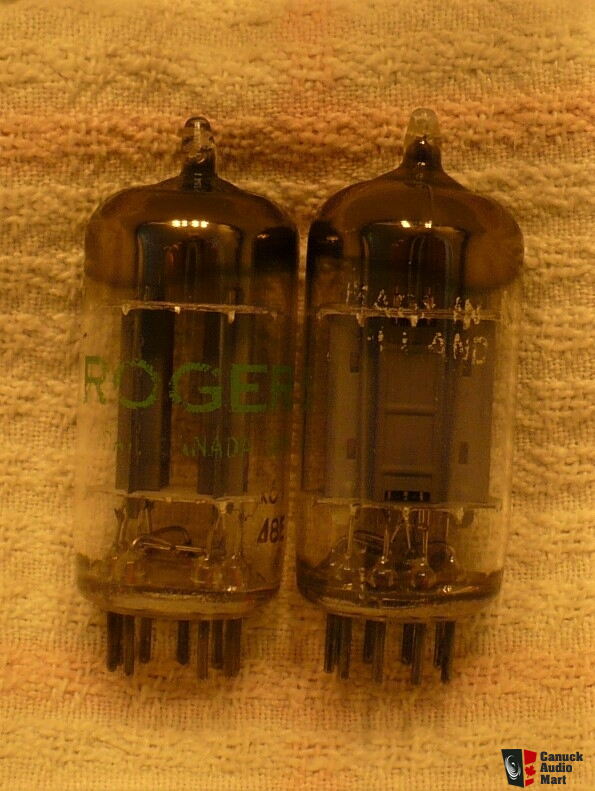3 Early Foil Getter Long Plate Amperex Heerlen Factory Holland ECC82 ...