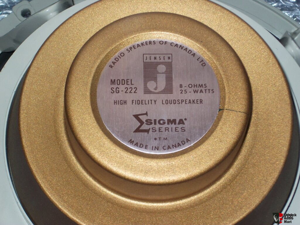 JENSEN SIGMA Series SG-222 Coaxial Speakers PAIR Photo #416553 - Canuck ...