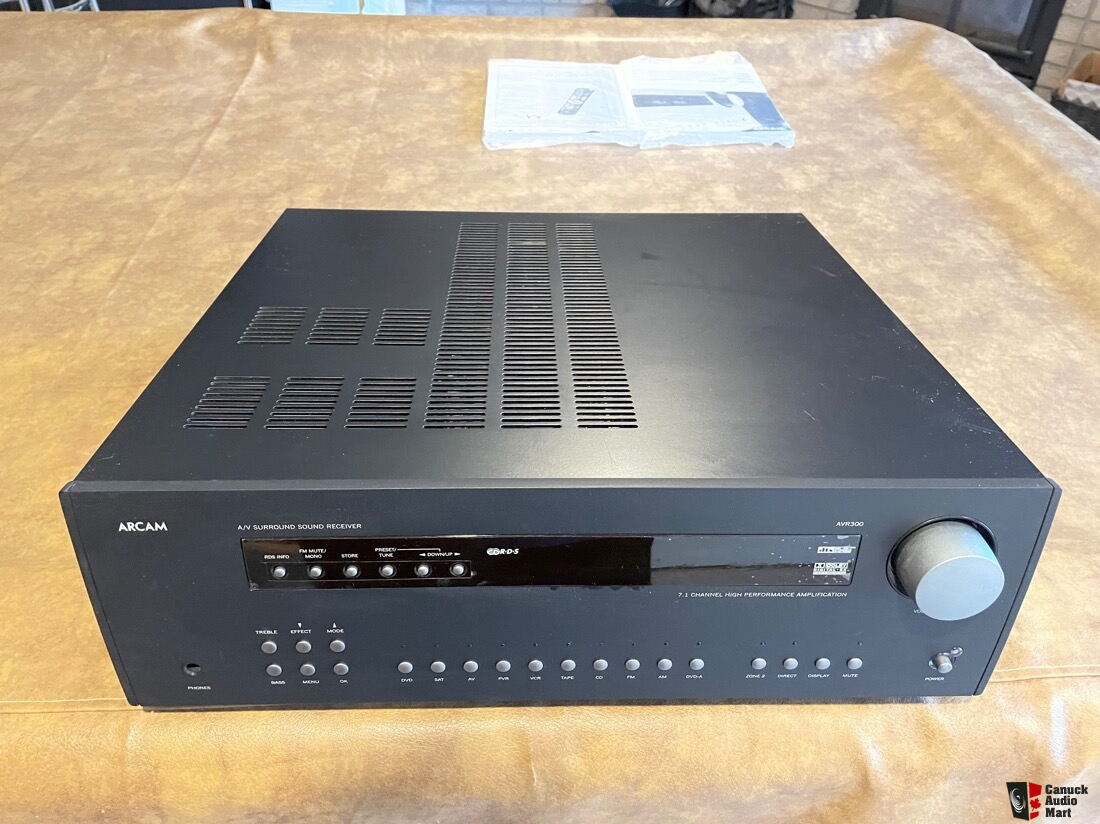 Arcam AVR300 7.1 receiver with Manuals and new Remote - Excellent ...
