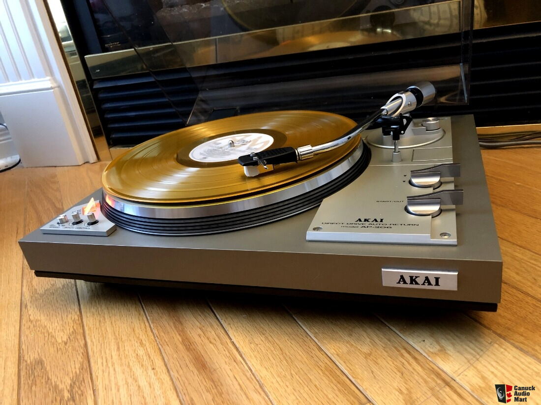 Akai AP-206 Direct Drive Semi-Auto Turntable in Immaculate Condition ...