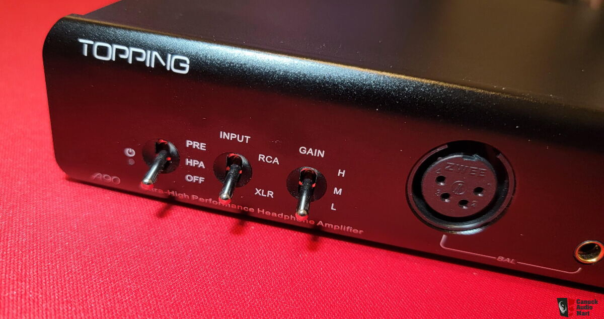 Topping A90 headphone IEM amplifier black Photo #4177586 - Canuck Audio ...