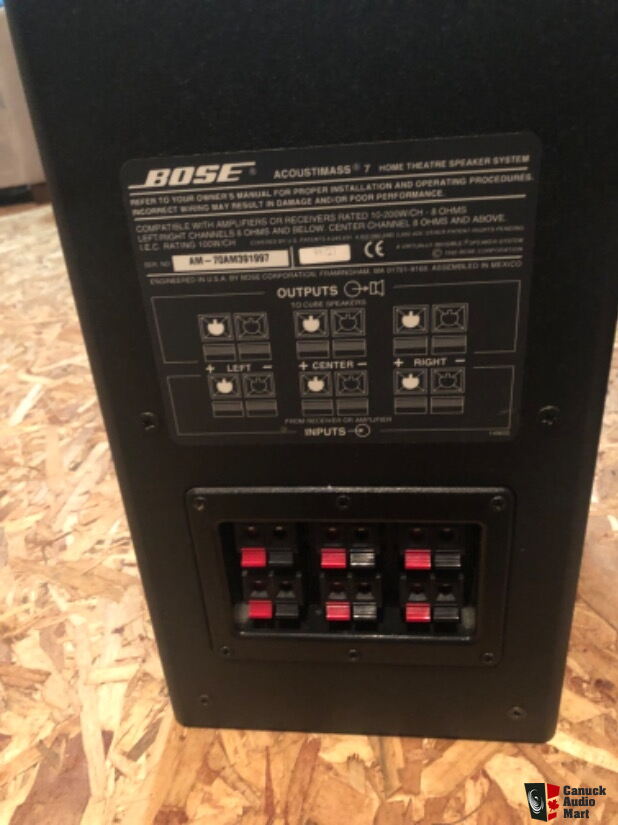 Bose Acoustimass AM7's with stands Photo #4179606 - Canuck Audio Mart
