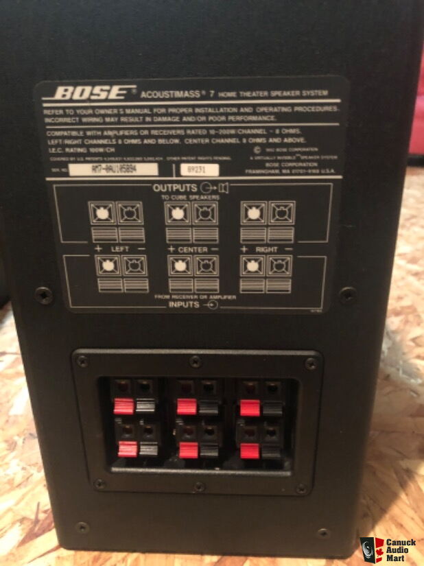 Bose Acoustimass AM7's with stands Photo #4179606 - Canuck Audio Mart