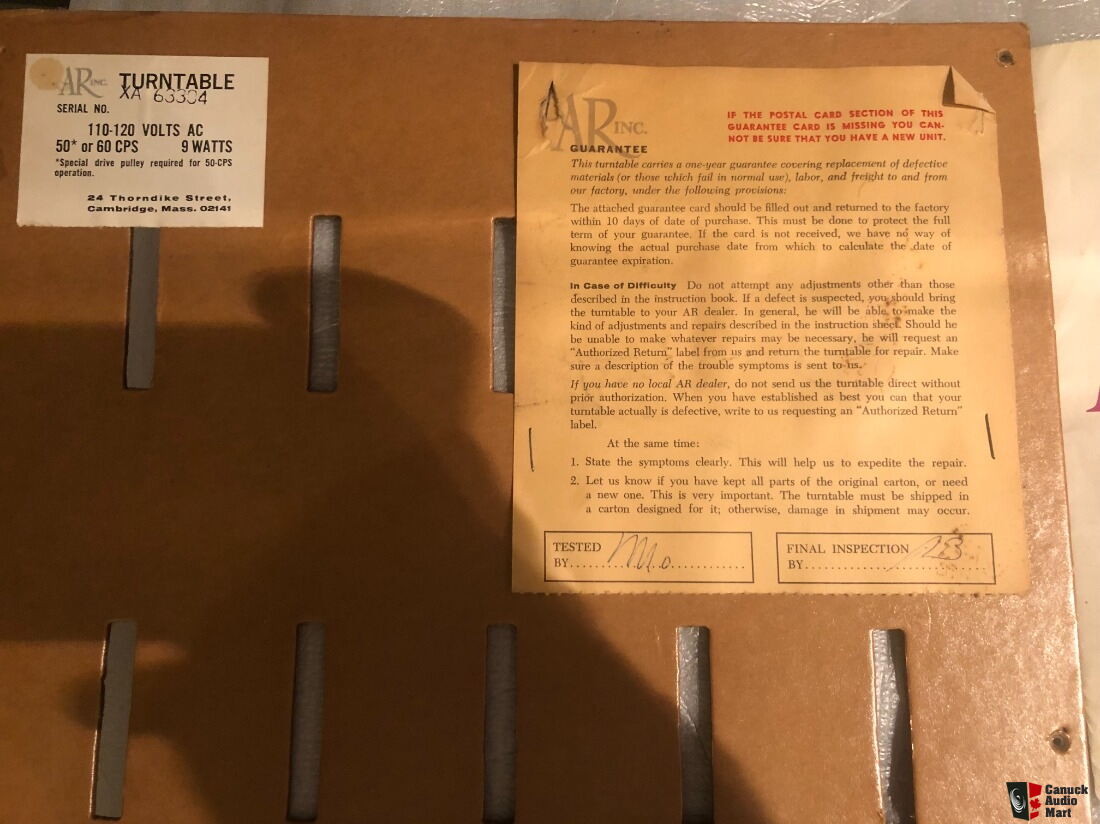 AR AX for Parts or Restoration Photo #4183729 - Canuck Audio Mart