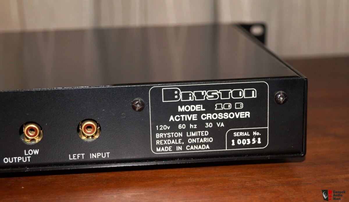 Bryston 10B Electronic Crossover - Nice Shape Photo #4185573 - Canuck ...