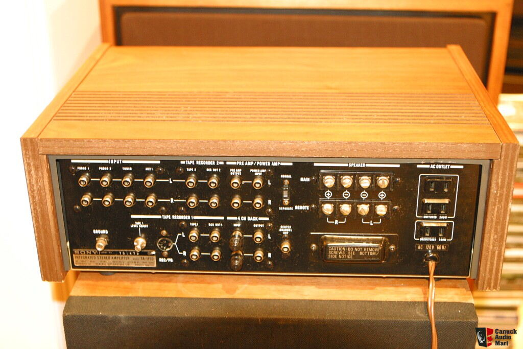 Sony TA-1150 Integrated Amp with Wood Case TAC-1N Photo #419009 - US ...