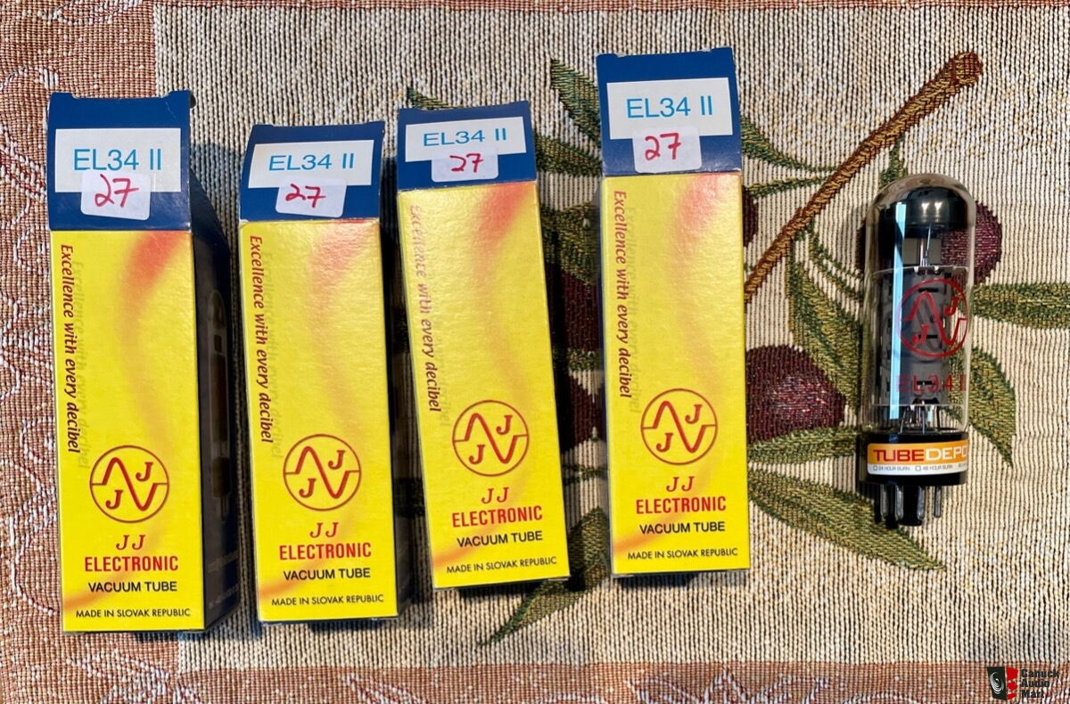 Matched Quads: JJ EL34-II and JJ KT77 power tubes +Shipping Included ...