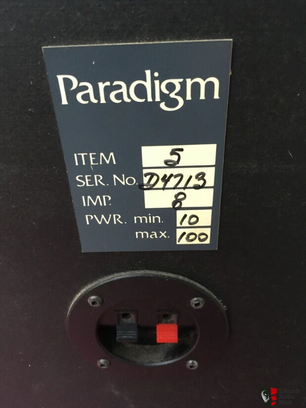 Paradigm model 5 speakers Photo #4201674 - US Audio Mart