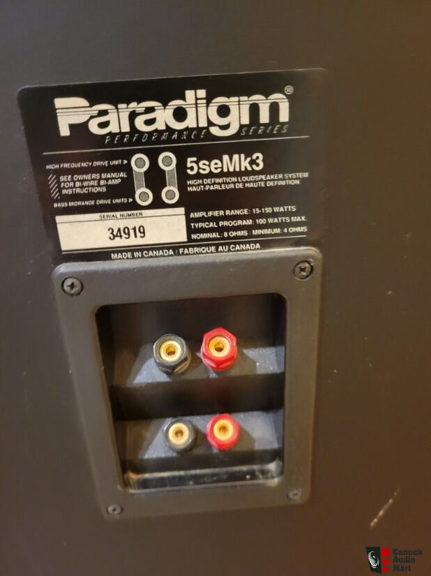 Paradigm Performance series 5SE MK3 FLOORSTANDING Speakers Photo ...