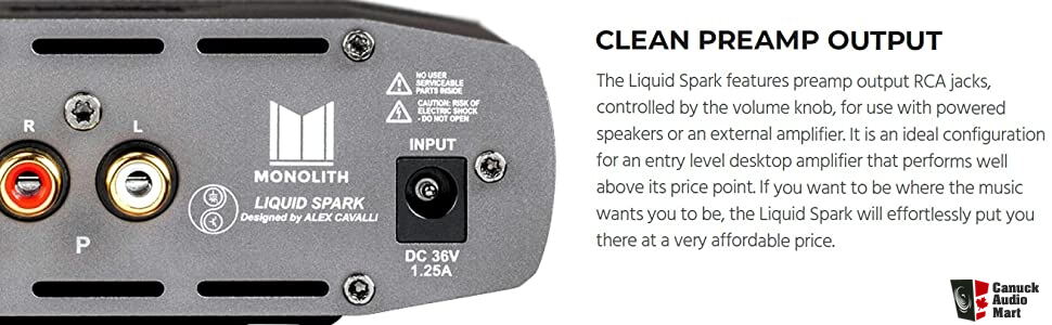 Monolith by Monoprice Liquid Spark Headphone Amplifier by Alex Cavalli ...