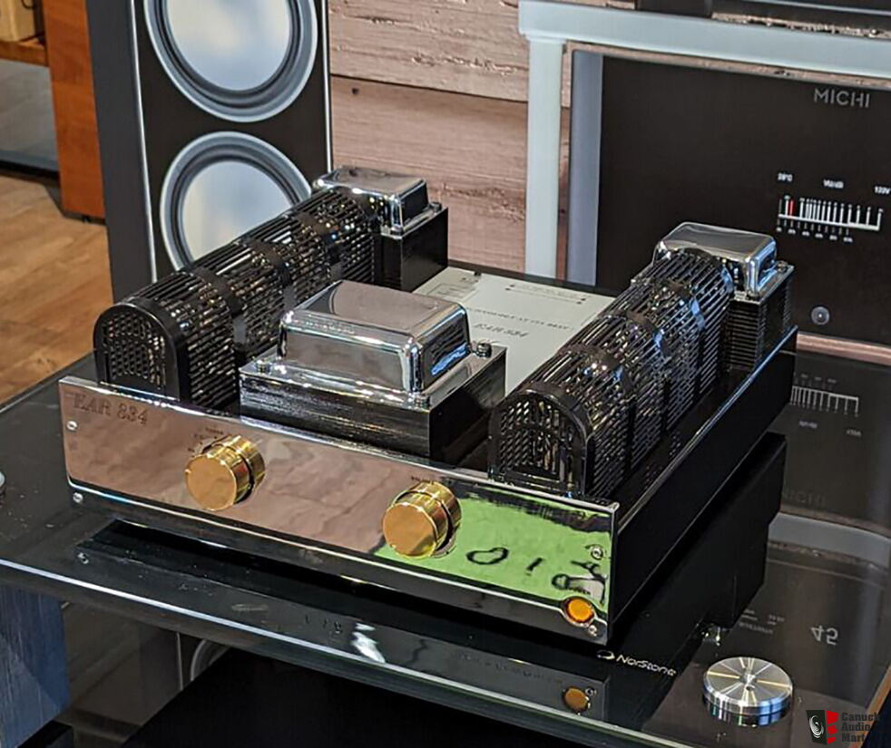 EAR 834 Integrated Amp (Silver/Chrome): Excellent Trade-In; acX Wrnty ...