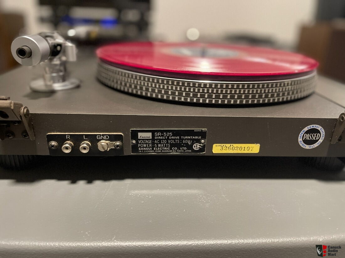 Sansui SR-525 direct drive turntable with Pickering XV-15/625E Photo ...
