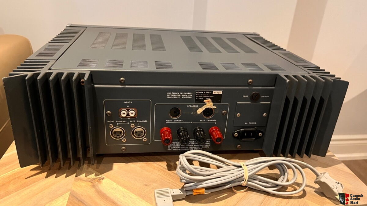 Revox A740 Amplifier Photo #4226199 - Canuck Audio Mart