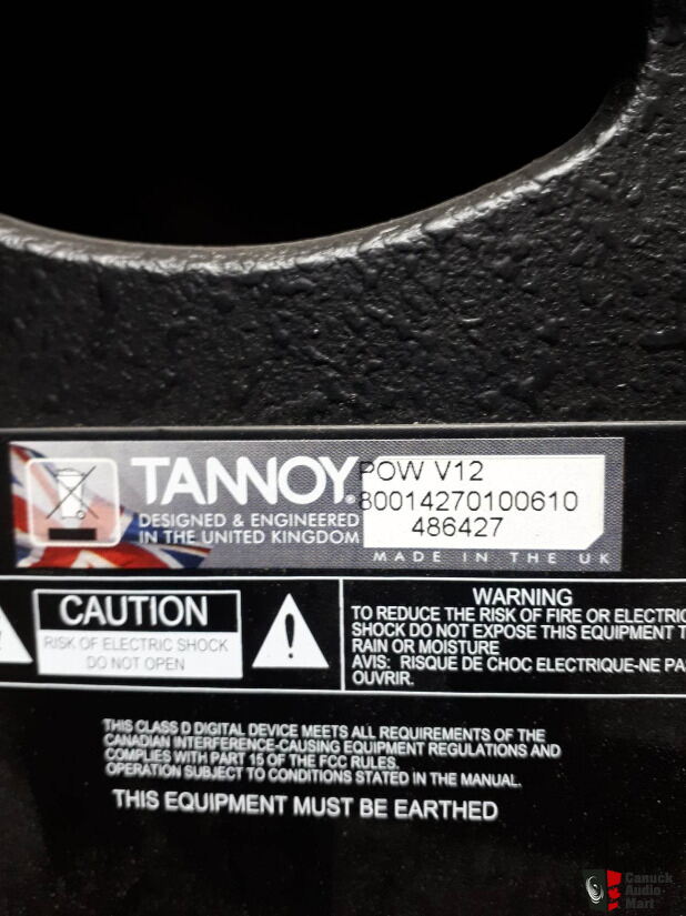 Tannoy Power V12 Speakers Photo #4226306 - UK Audio Mart