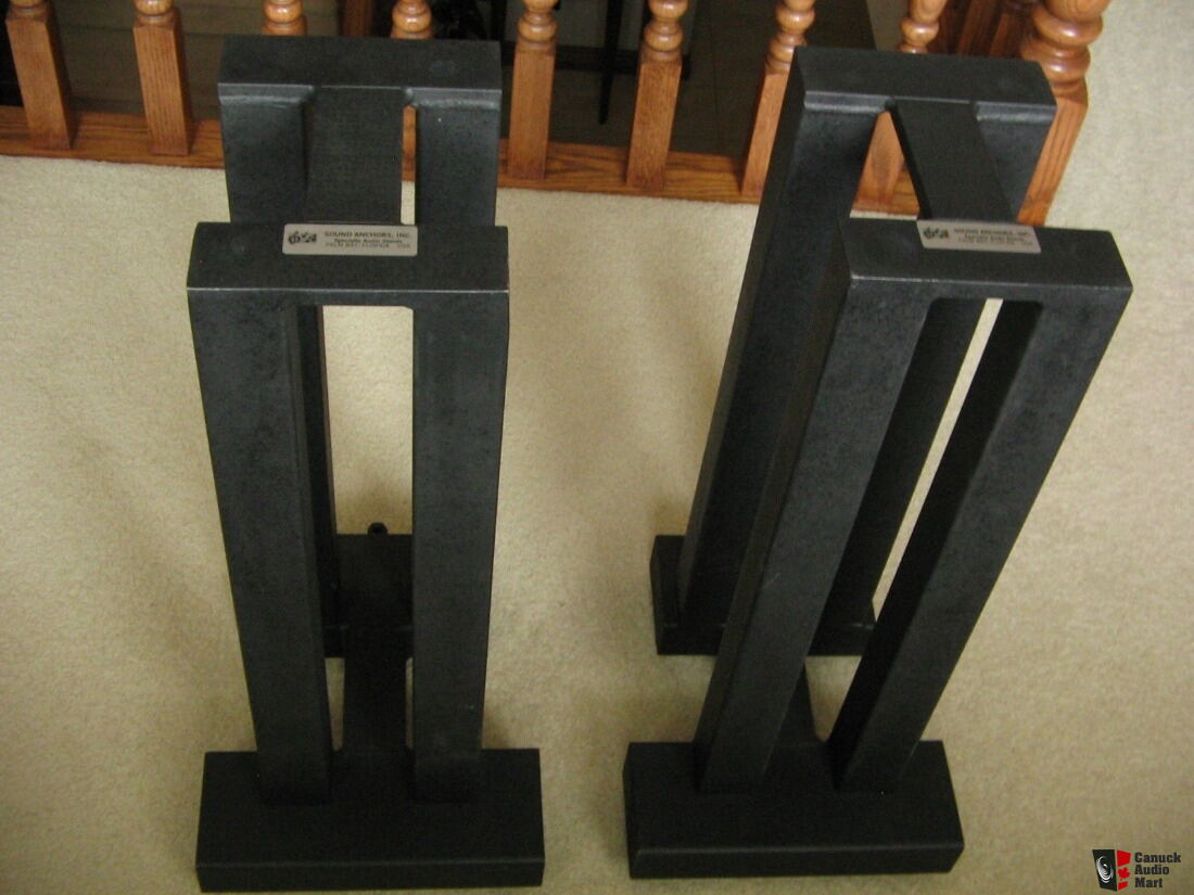 Price Lower - Sound Anchors 24 inch 4 post welded steel speaker stands ...