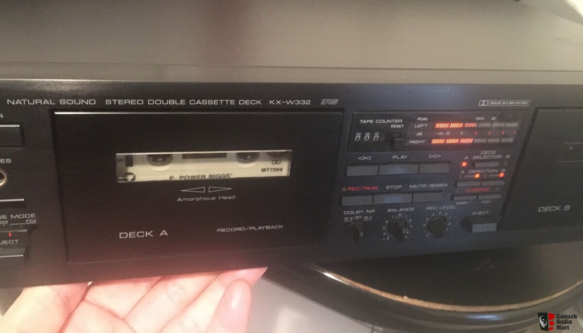 Yamaha Natural Sound Double Cassette Tape Deck Player Recorder KX-W332 ...